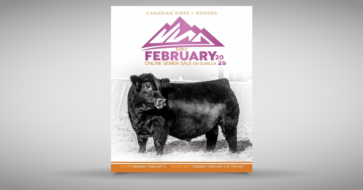 Canadian Sires Early-February Online Semen Sale 2026