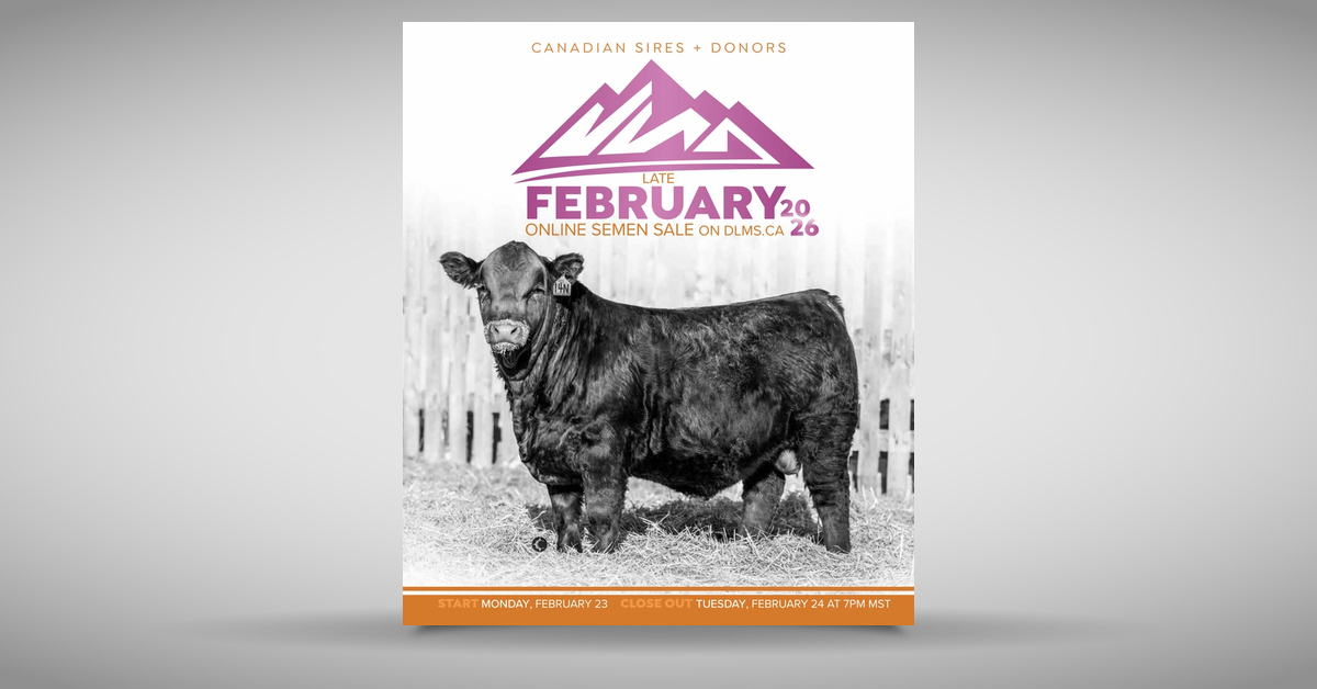 Canadian Sires Late-February Online Semen Sale 2026