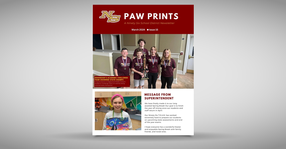 Paw Prints March Edition