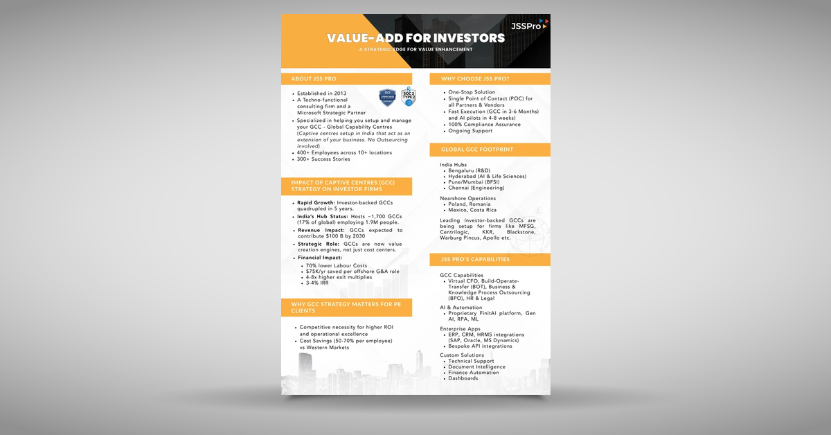 GCC Overview for Investor Firms