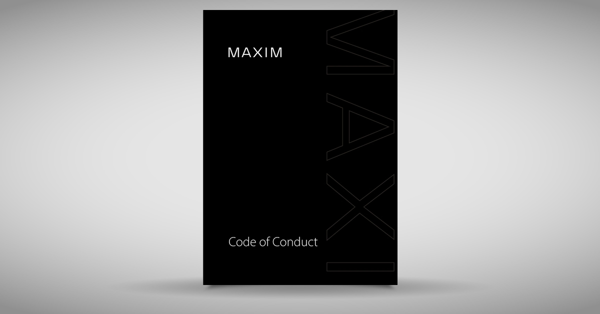 CODE OF CONDUCT - MAXIM CERAMICS SP. Z O. O.