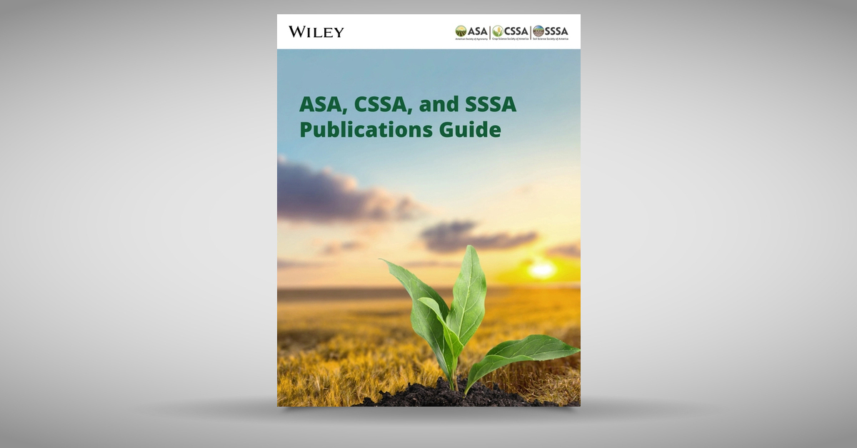 ASA, CSSA, and SSSA Publication Guide