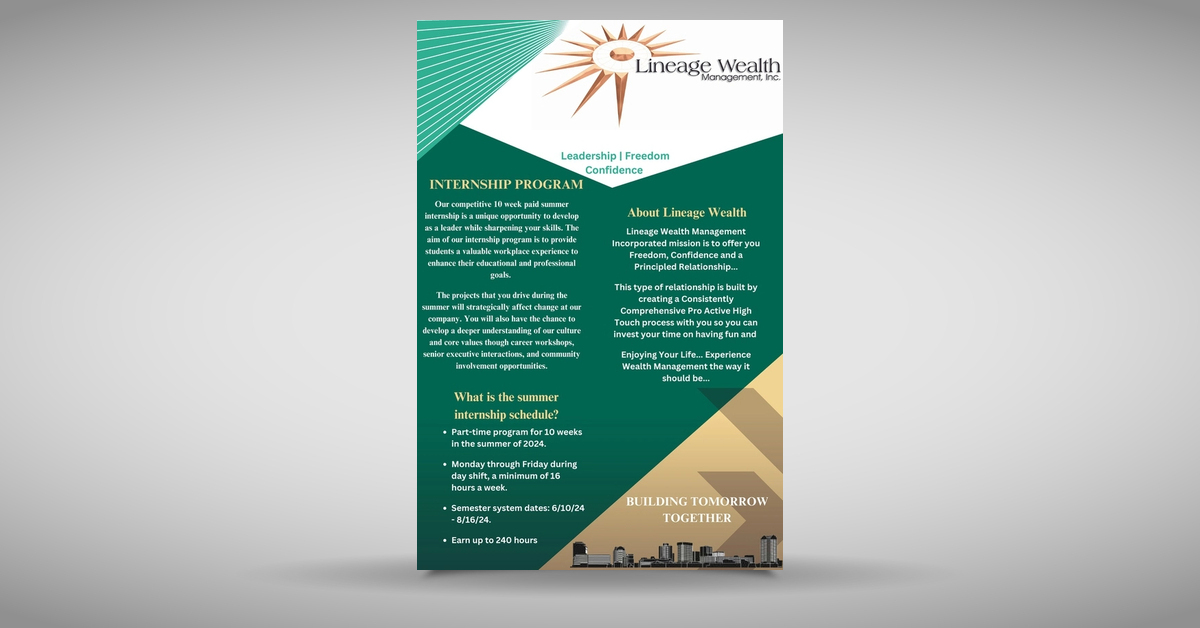 2024 Internship Flyer