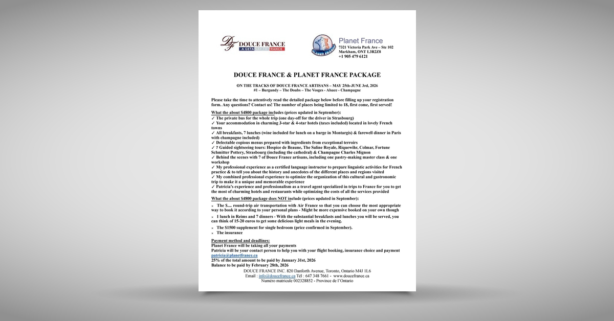 Package & Registration Form