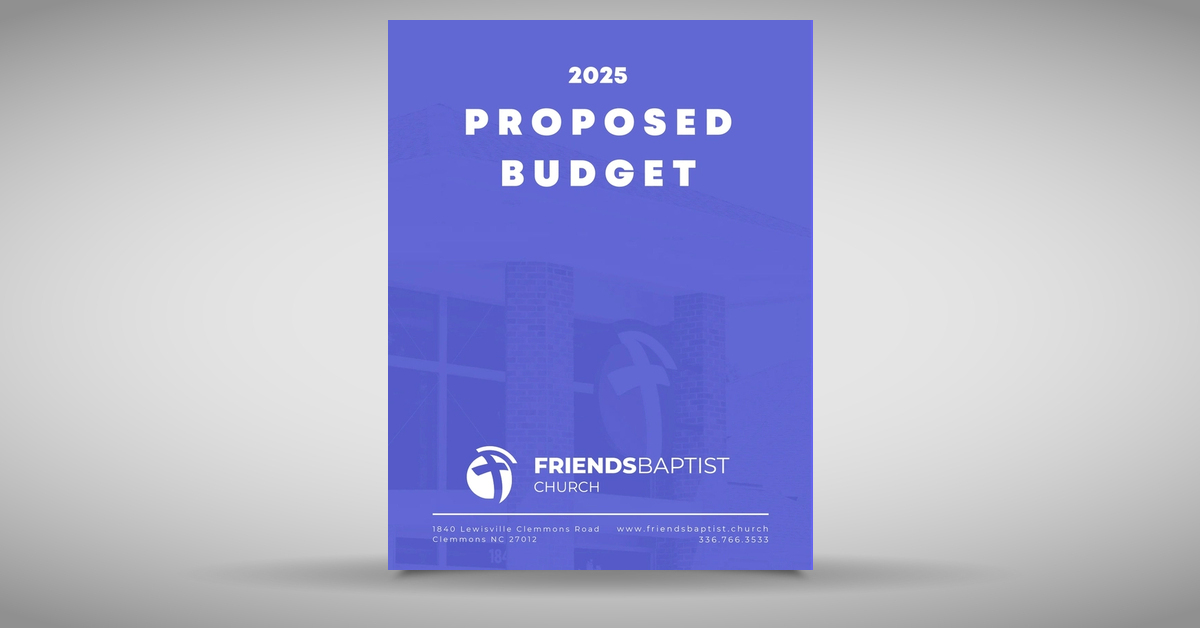 2025 Proposed Budget