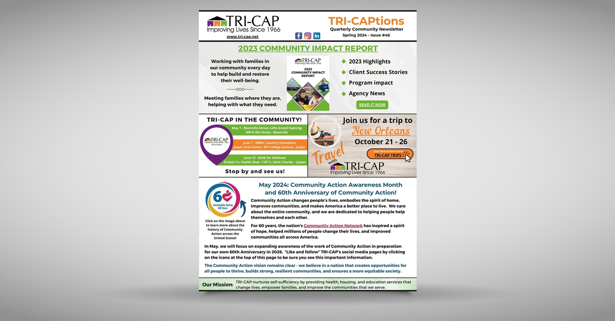 TRI-CAPtions Spring 2024 Newsletter