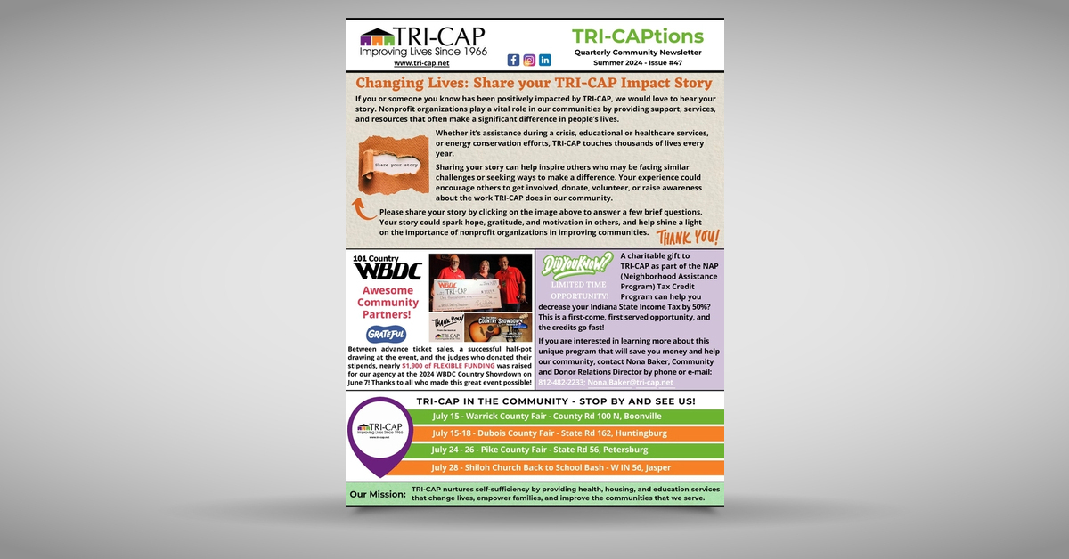 TRI-CAPtions Summer 2024 Newsletter