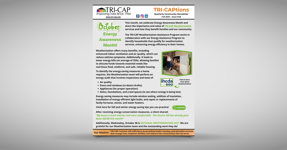 TRI-CAPtions Fall 2024 Newsletter