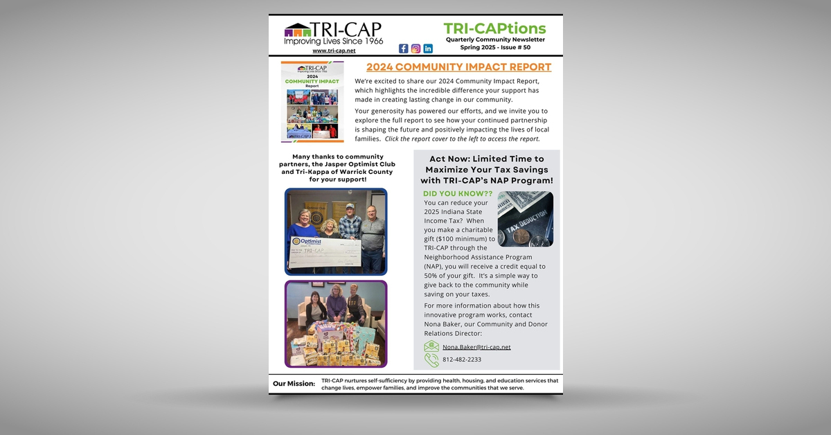 Spring 2025 TRI-CAPtions Newsletter