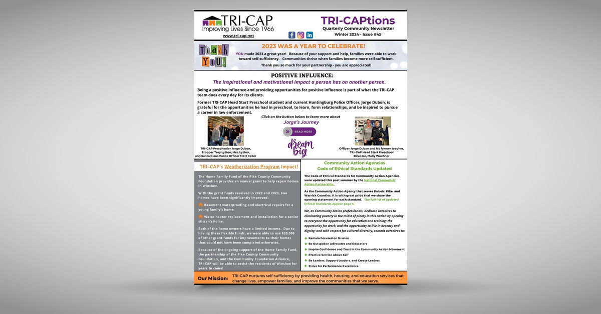 Winter 2024 TRI-CAPtions Newsletter