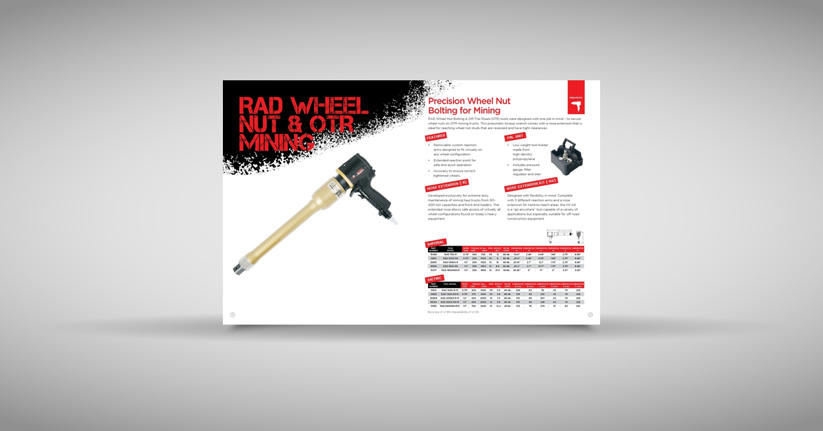 RAD Wheel Nut Product sheet