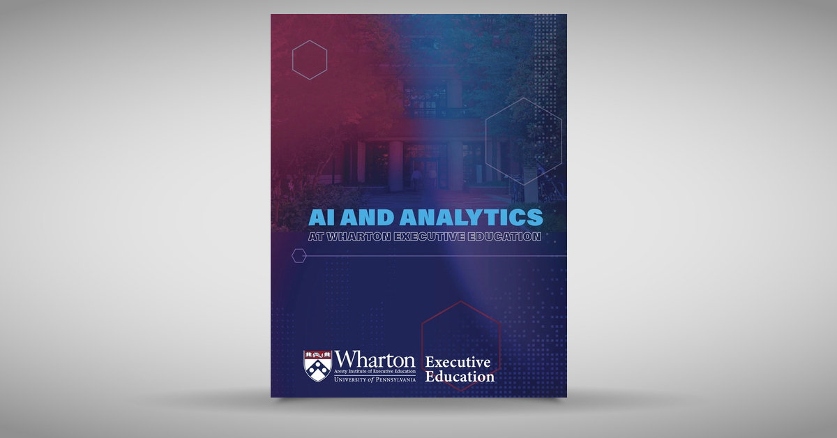 Wharton Executive Education AI and Analytics Brochure