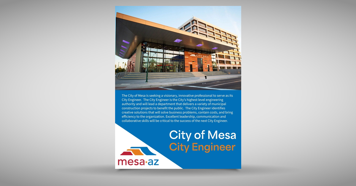 City of Mesa City Engineer Brochure