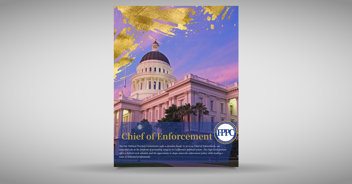 FPPC - Chief of Enforcement Brochure rev 5