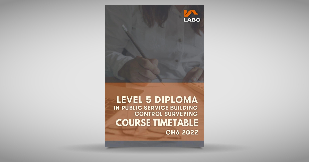 LEVEL 5 CH6 TIMETABLE 2022