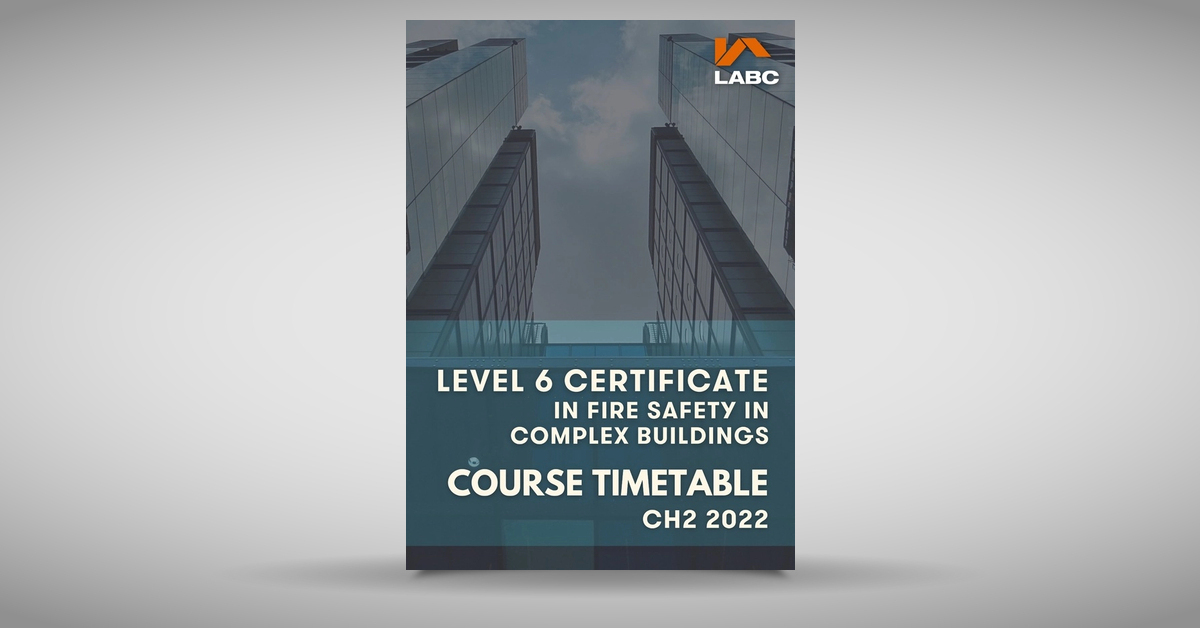 LEVEL 6 FIRE SAFETY CH2 TIMETABLE 2022