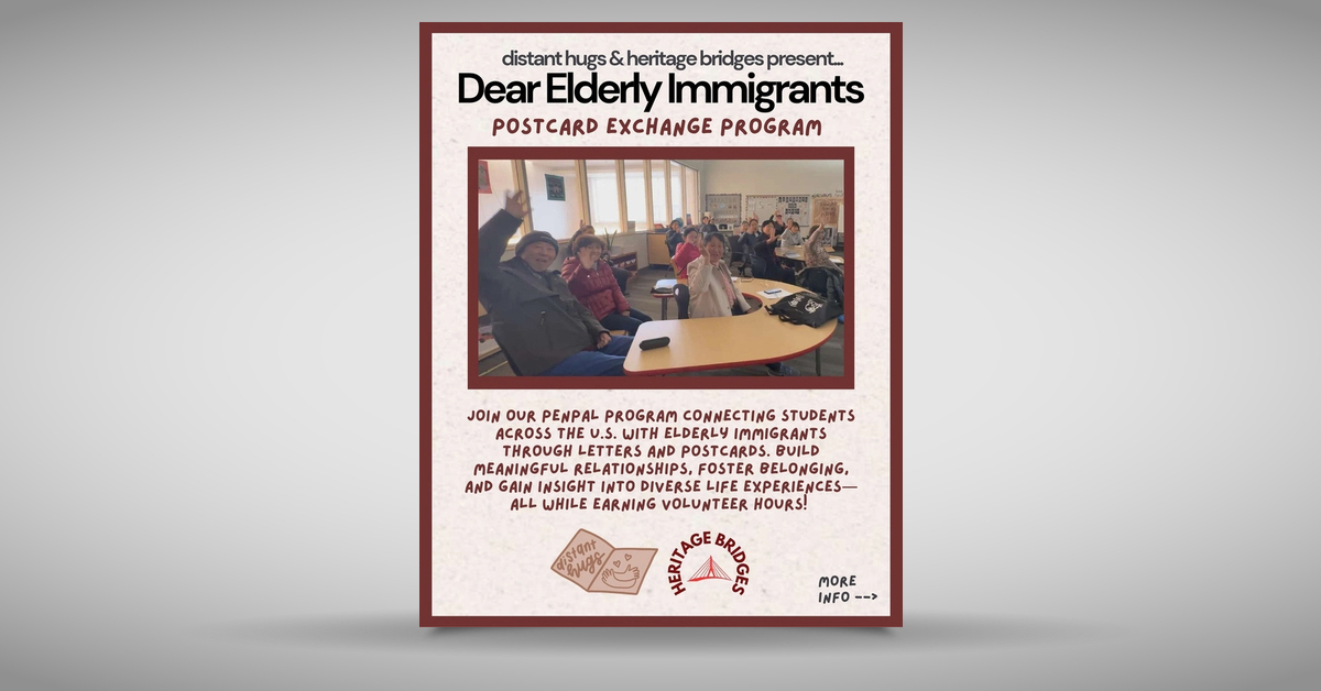 Dear Elderly Immigrants Postcard Exchange Program