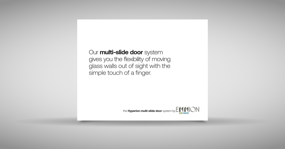 ENNION Multi-slide door systems