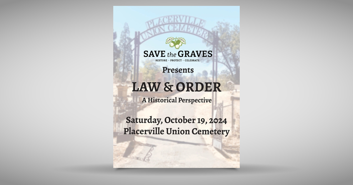 Save the Graves 2024 October Event Program - Law and Order