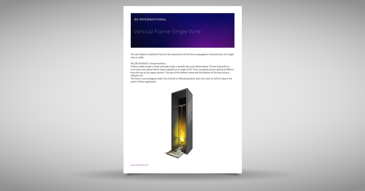 Vertical Flame Single Wire